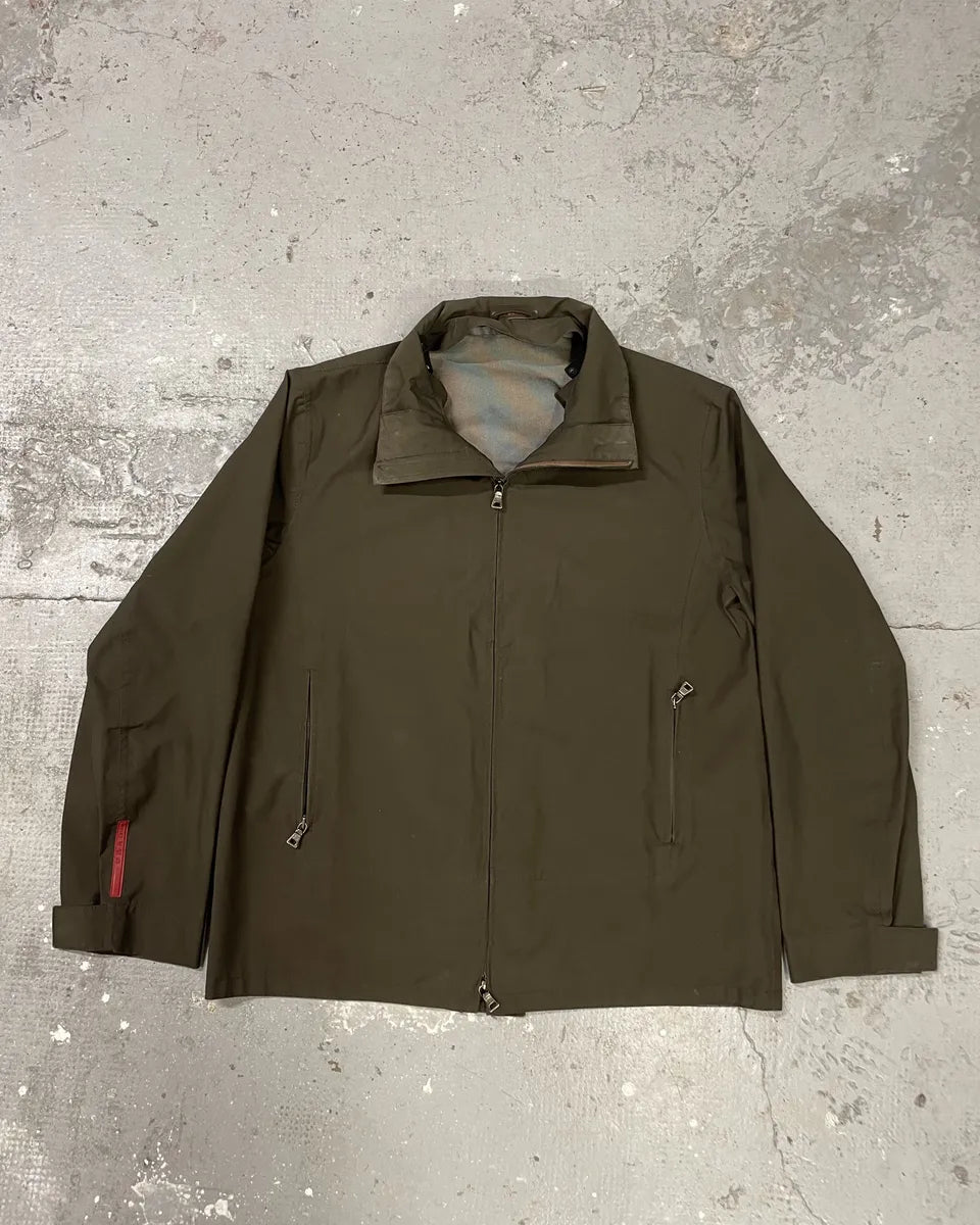 2000s Prada Olive Linea Rossa Nylon Jacket – Dolce Vita Hub