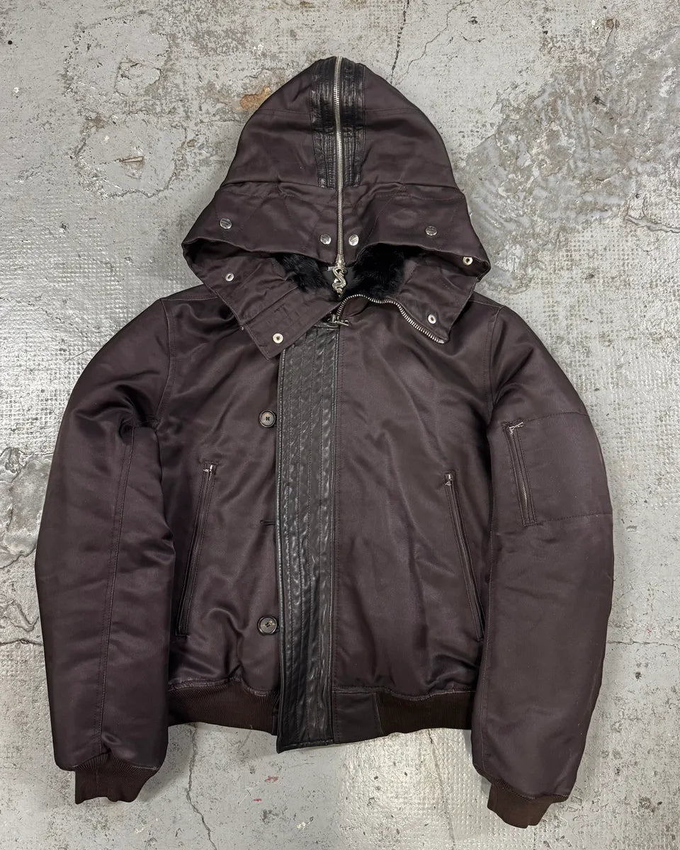 2000s Richmond Dark Brown Aviator Bomber Jacket – Dolce Vita Hub