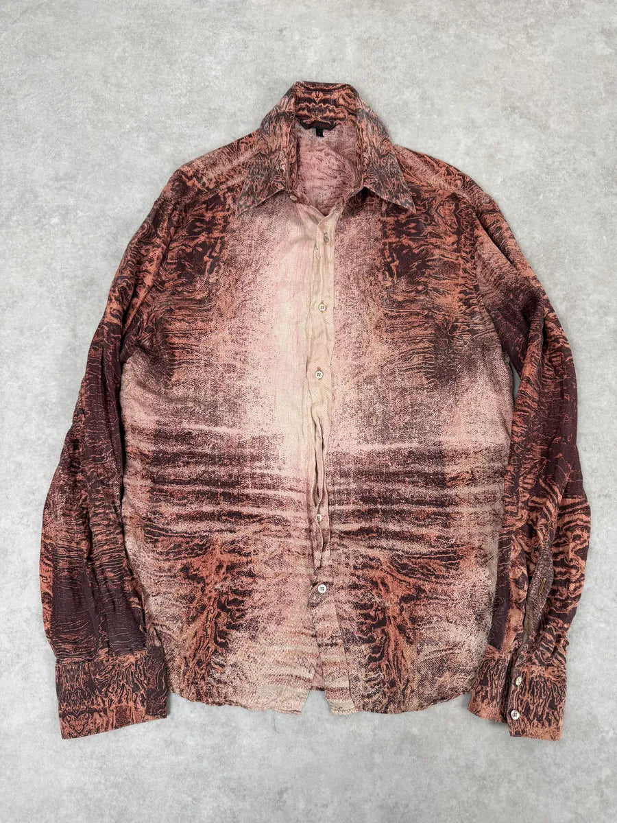 2000s Roberto Cavalli Earth Brown Shirt – Dolce Vita Hub