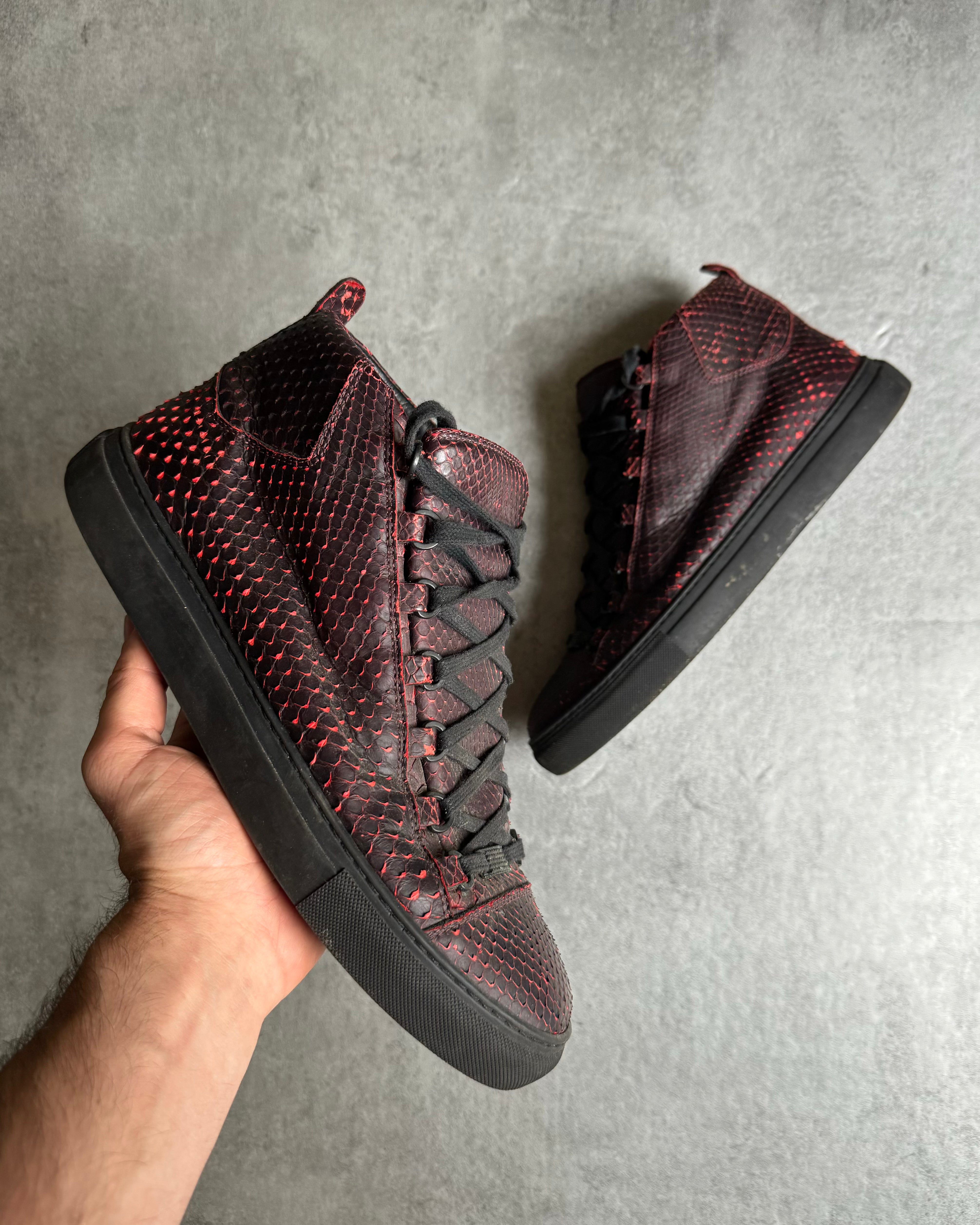 2014 Balenciaga Arena High Red Python Shell Effect – Dolce Vita Hub