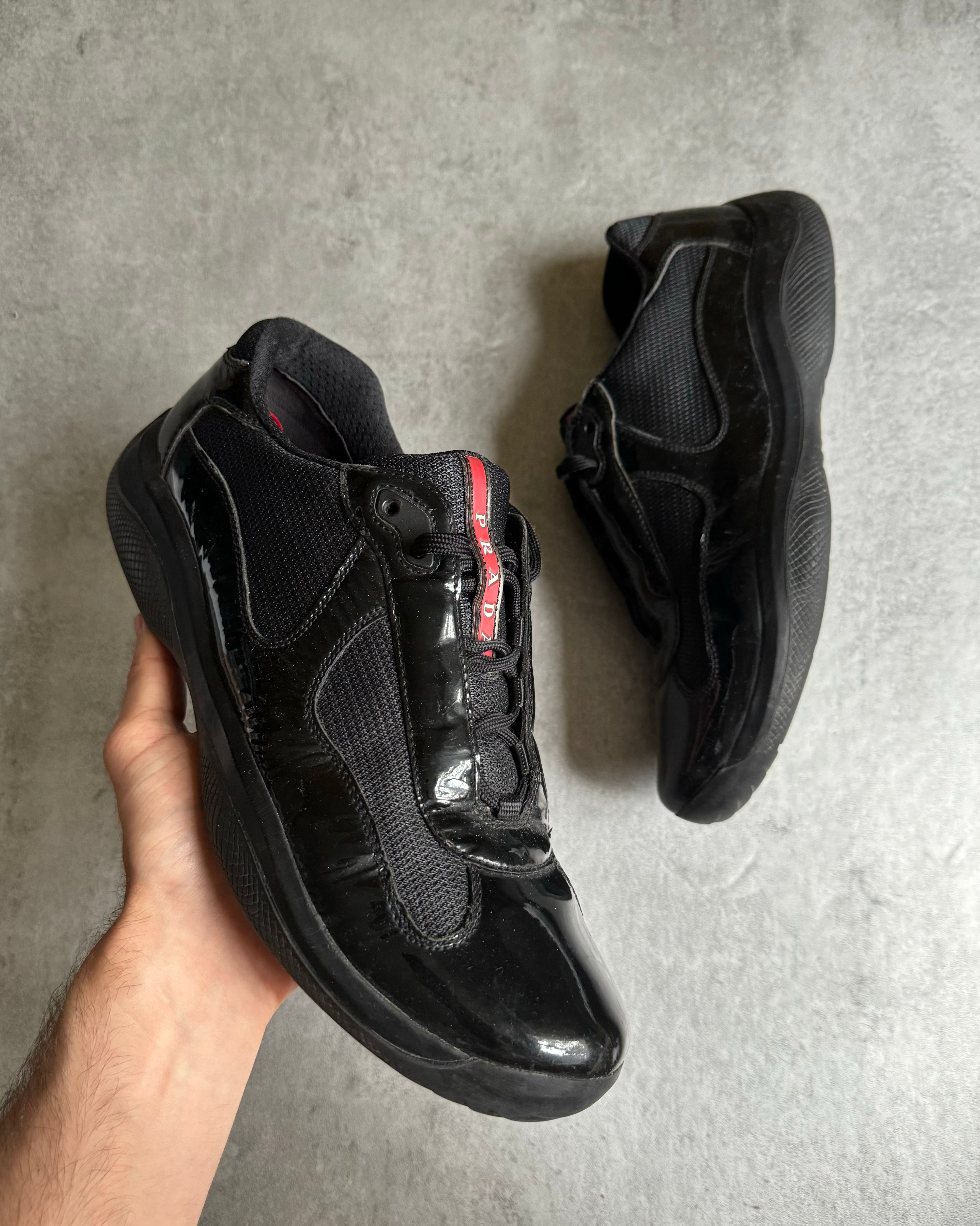 Prada America's Cup Black Satin Leather – Dolce Vita Hub