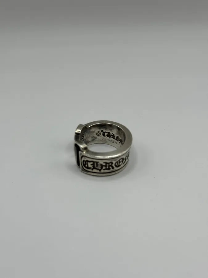 Chrome Hearts Scroll Label Silver 925 Ring – Dolce Vita Hub