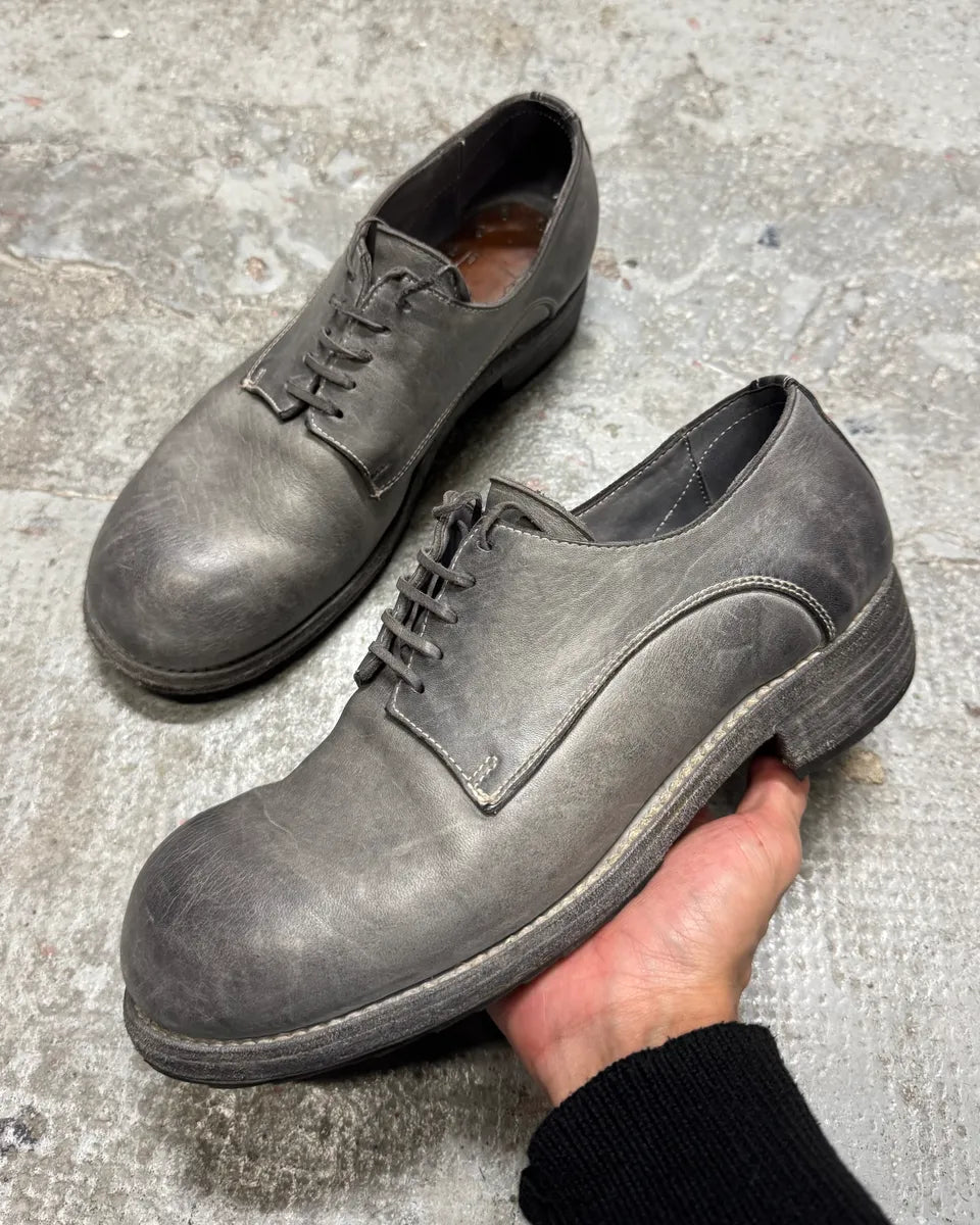 Guidi Grey Stone Leather Oversize Derby Shoes (41eu/us8) – Dolce Vita Hub