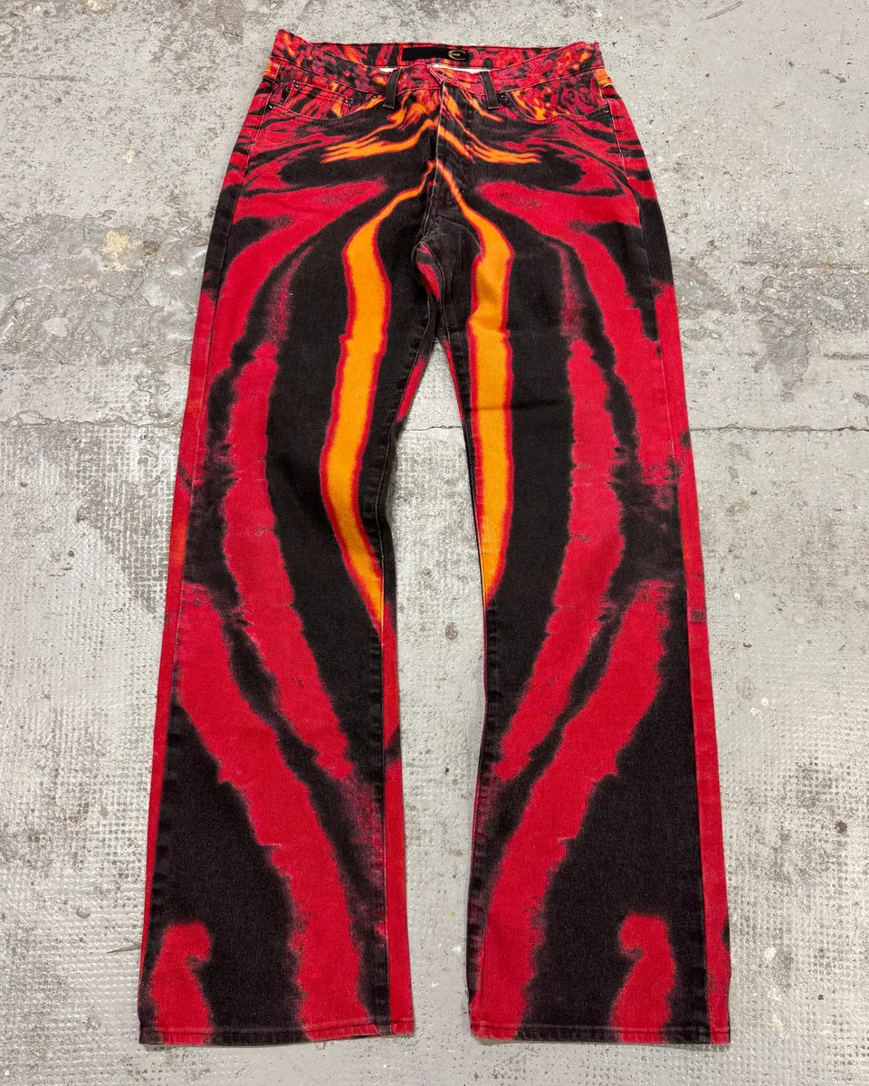 SS2002 Cavalli Red Evil Hallucination Pants – Dolce Vita Hub
