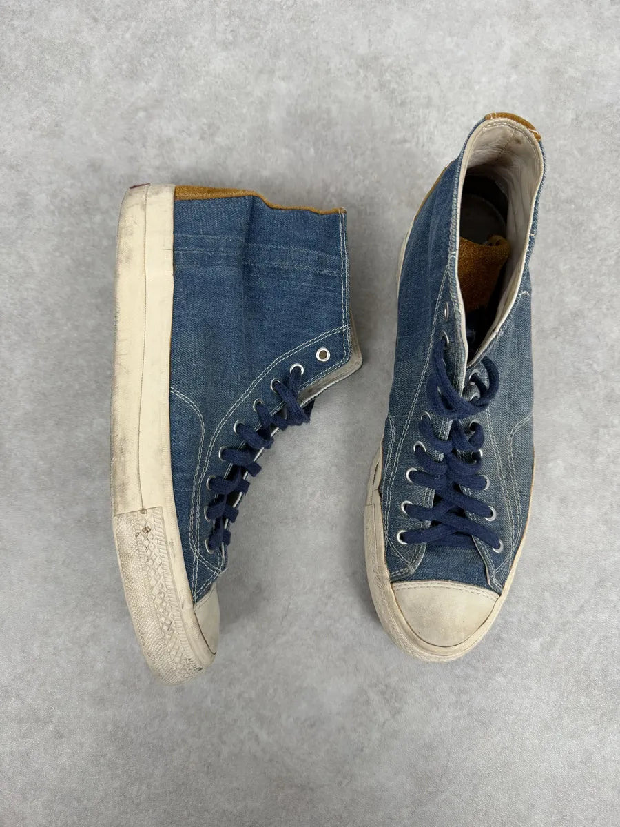 Visvim Skagway High Blue Japanese Denim Sneakers – Dolce Vita Hub